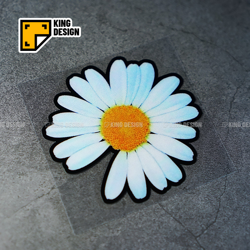 King Car Sticker GD Little Daisy Same Style Sticker Rear Glass Sticker ...