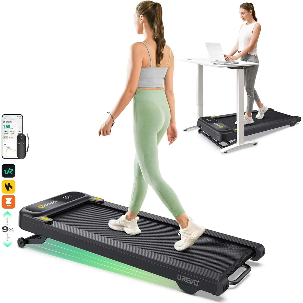 Walking Pad Treadmill With Incline, 2.5 Hp Under Desk Treadmill ...