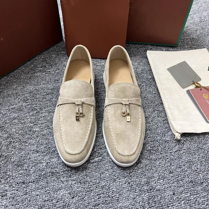 LP Women's Single Shoes British Style Slip-On Casual Flat Tassel Buckle ...