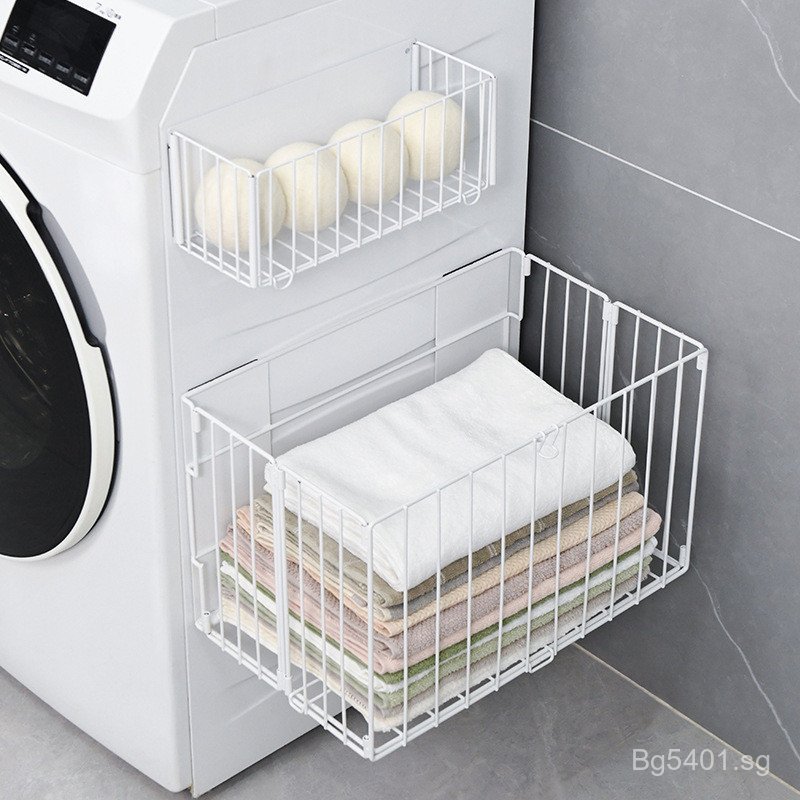 Iron Art Foldable High-End Bathroom Magnetic Dirty Laundry Basket Dirty ...