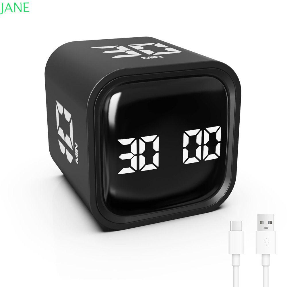 JANRY Digital Cube Timer, 3 Volume Adjustable 5/10/30/60min Pomodoro ...