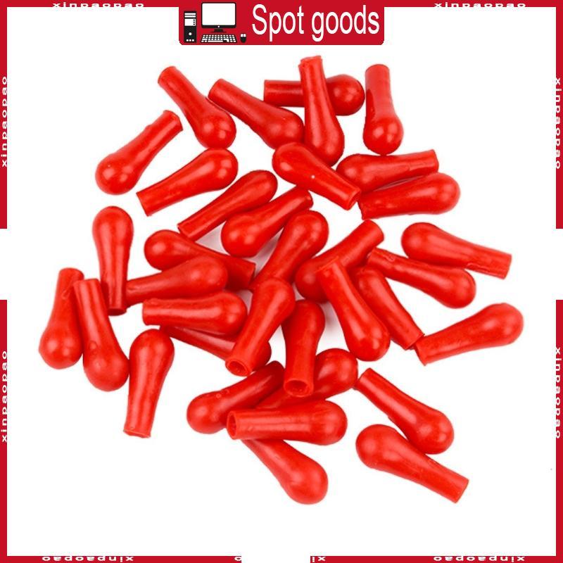 XI Pack Of 50 Rubber Suction Balls Dropper Rubber Caps for Laboratory ...
