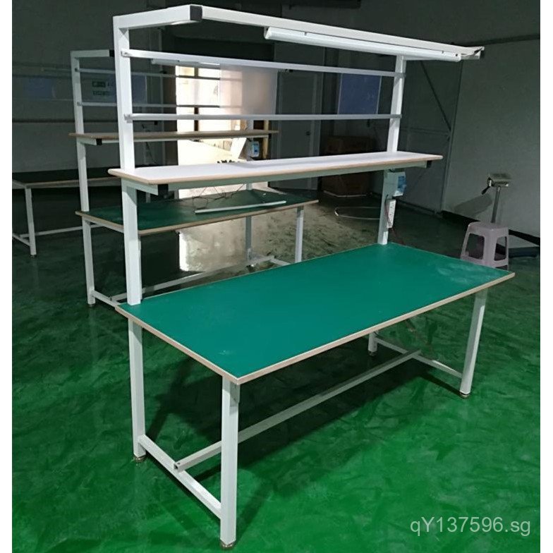 Assembly Line Iron Frame Anti-Static Lighted Table Production Line ...