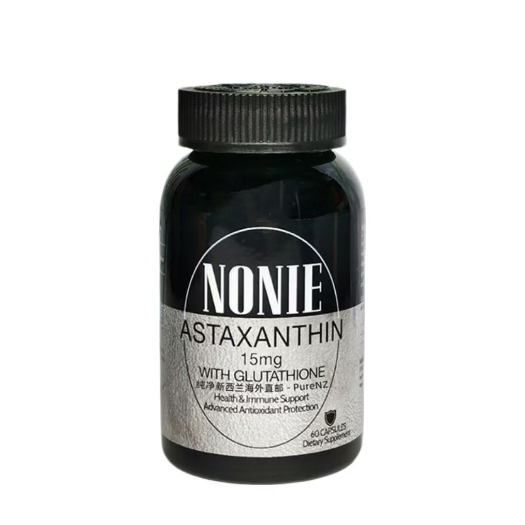 New Zealand NONIE Astaxanthin Capsules Glutathione Anthin Vitamin E ...