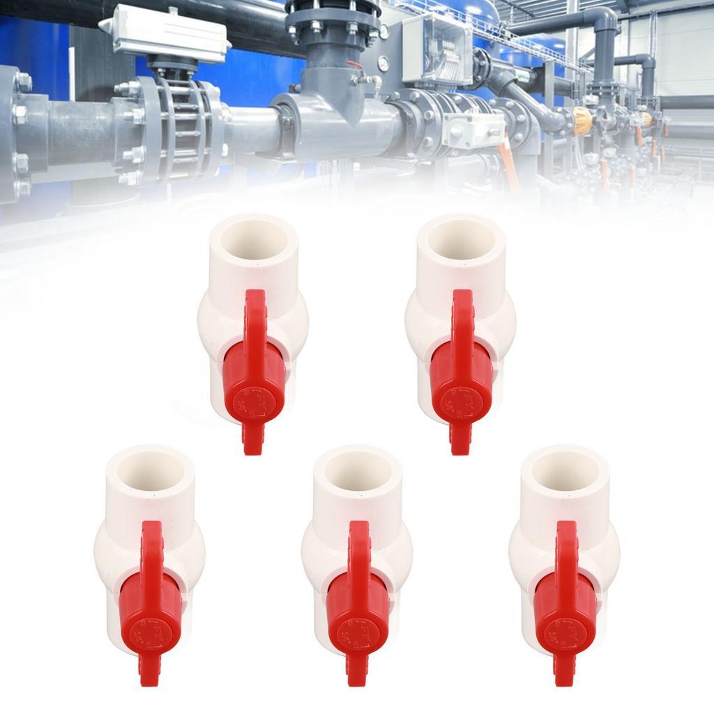 audiohome-sg-sip-my PVC Water Supply Ball Valve Switch - 5 Pcs Flat T ...