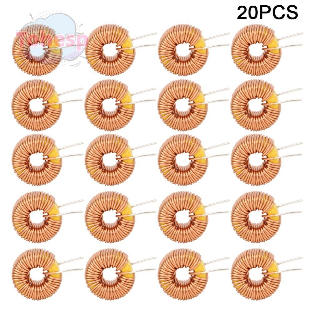 TOHESP 20PCS Toroid Inductor Wire, Vertical Toroid 100UH Toroidal ...