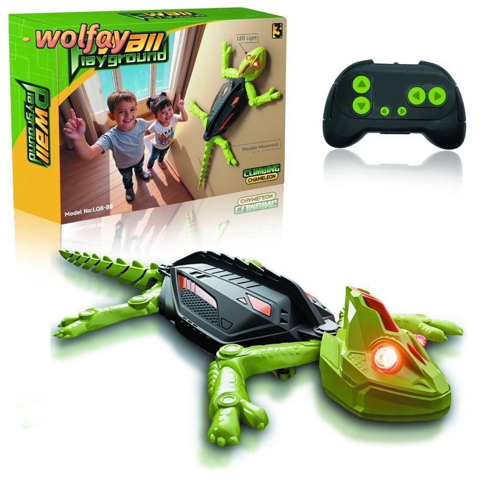YOLANDA Wall Climbing RC Lizard Toy, Remote Control Realistic Climber ...