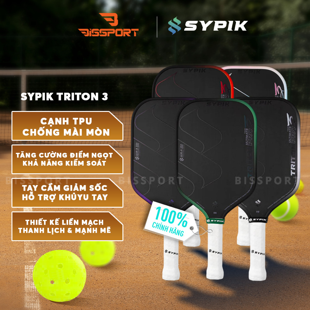 Genuine Sypik Triton 3 Pickleball Racket - Good Spin - Comprehensive ...