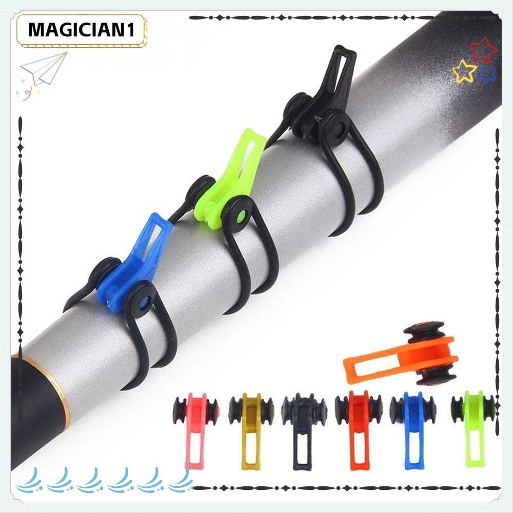 MAGICIAN Lure Accessories, 10 Colors Plastic Rubber Fishing Hook Secure ...