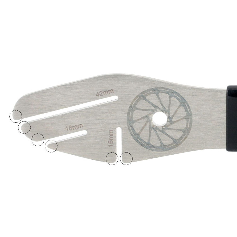 MTB Bicycle Disc Brake Rotor Alignment Truing Tools with Disc Brake Pad ...