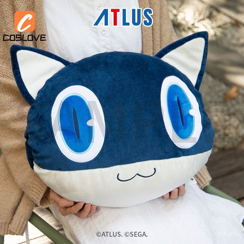 SEGA Official Persona 5 Morgana Big Soft Pillow Bolsters Cute Neko Big ...
