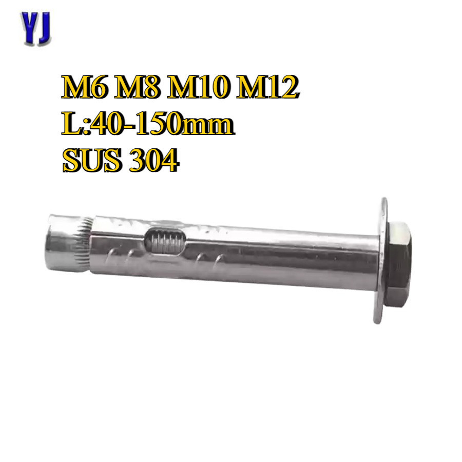 Heavy Duty SUS304 Expansion Bolt M6 M8 M10 M12 40 - 150mm Stainless ...