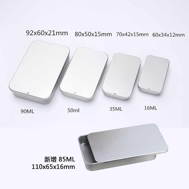 Natural Color Iron Small Push Lid Iron Box Push-Pull Box Sliding Lid ...