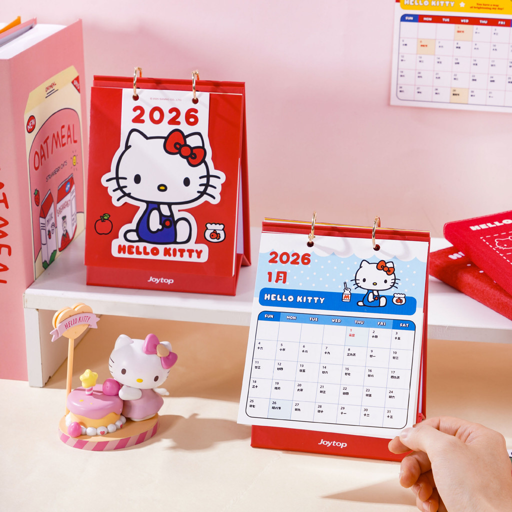 Yue Mu Genuine Year Hello Kitty Cute Desk Calendar KT Cat Genuine ...