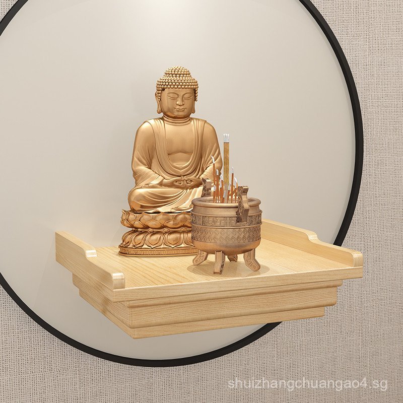 Buddhist Altar Solid Wood Buddha Altar for Offering Guanyin Wall ...