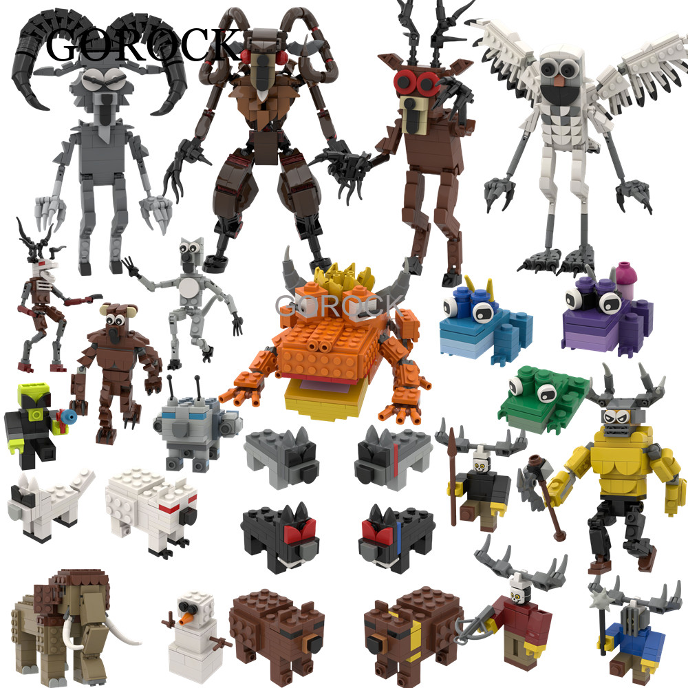 GOROCK Roblox 99 Nights In the Forest Building Block Boy And Girl ...