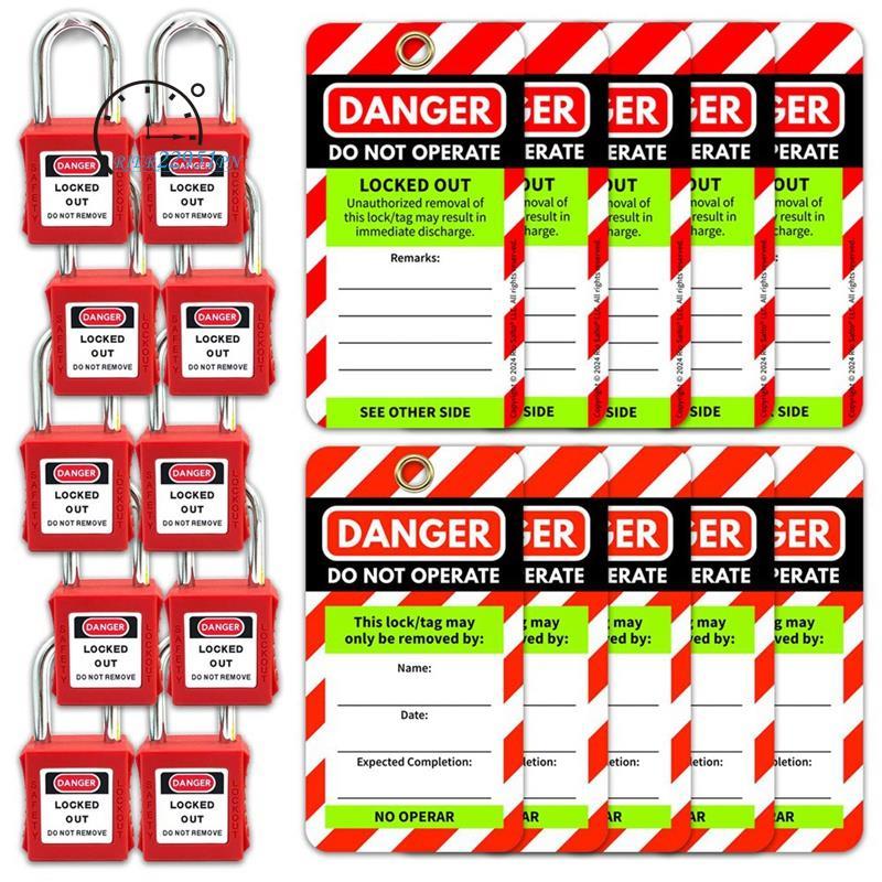 Lockout Tagout Tags and Padlocks Red Safety Tag Easy Identification ...