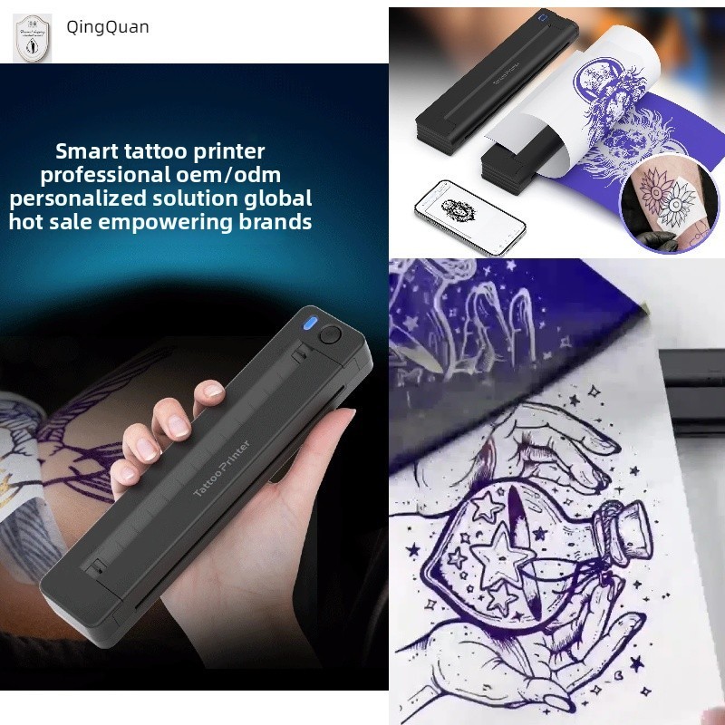 HD Tattoo Printer Portable Thermal Printer Tattoo Artist A4 Printer ...