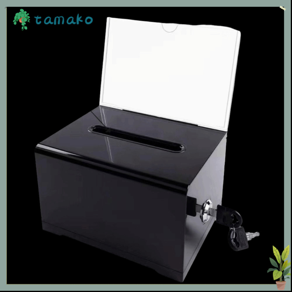 TAMAKO Suggestion Box, Acrylic Durable Ballot Box, Plastic Container ...
