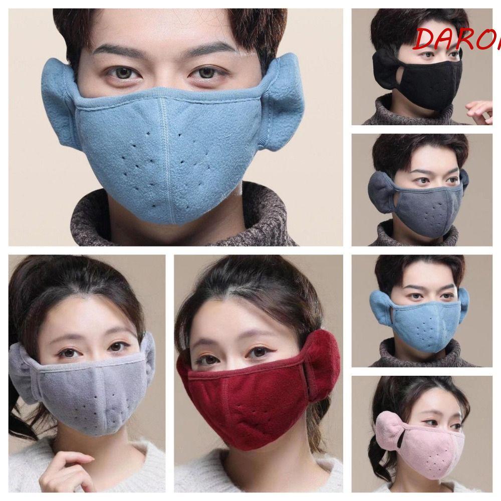DARON Earmuffs Mask, Fleece Thermal Earflap Wrap Mask, Simple Windproof ...