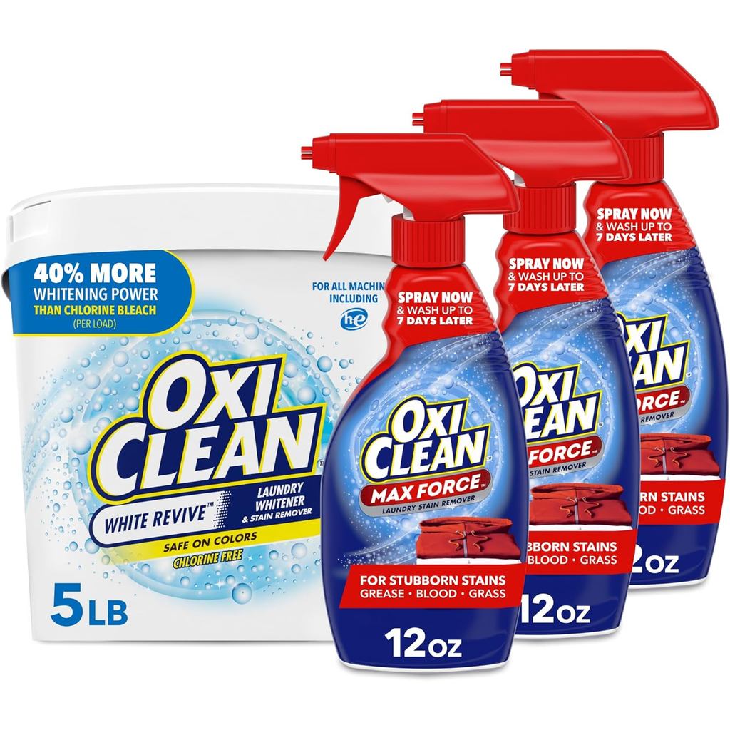 Household Oxiclean Laundry Stain Remover Bundle Pack