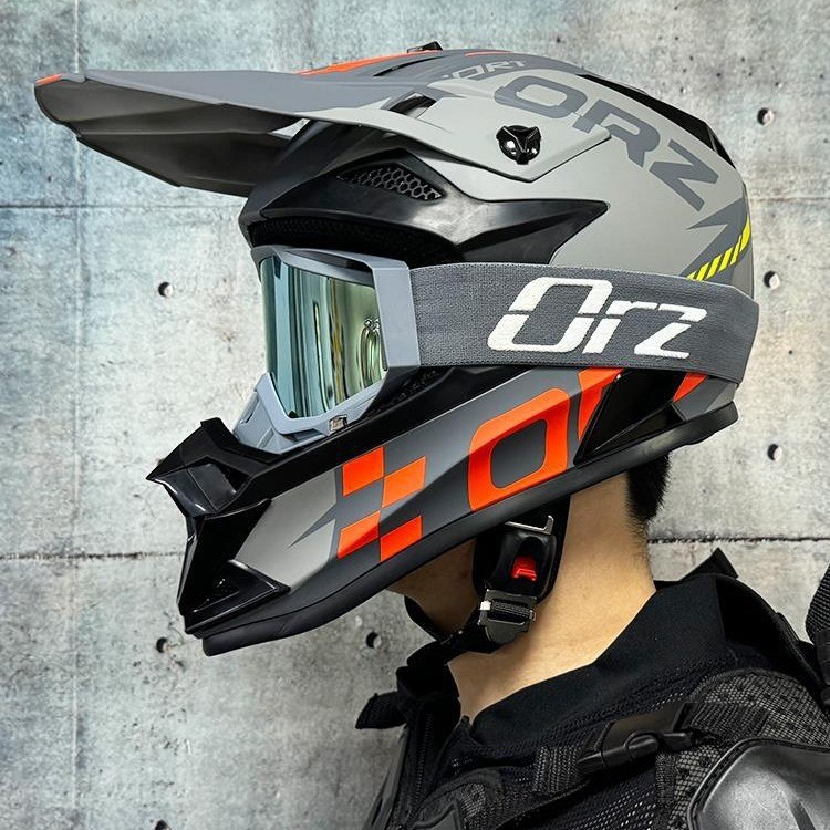 ORZ Off-road Helmet Motorcycle Helmet Unisex Full Face Karting Rally ...