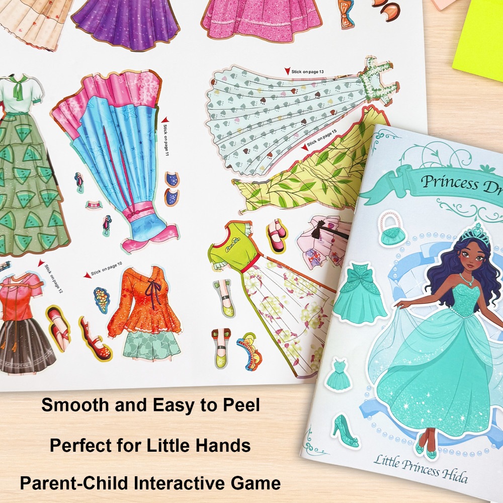 Princess Dress-Up Sticker Book— 10th Edition Book 4| Kids Sticker ...