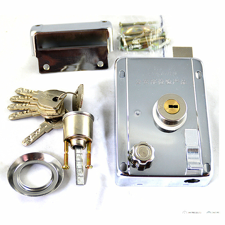 Old-style Exterior Door Lock Anti-Theft Door Lock Wooden Door Triple ...
