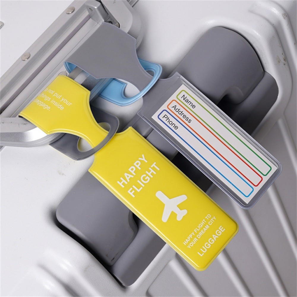 Anti-lost Creative Travel Trolley Case Boarding Pass PVC Aircraft ...
