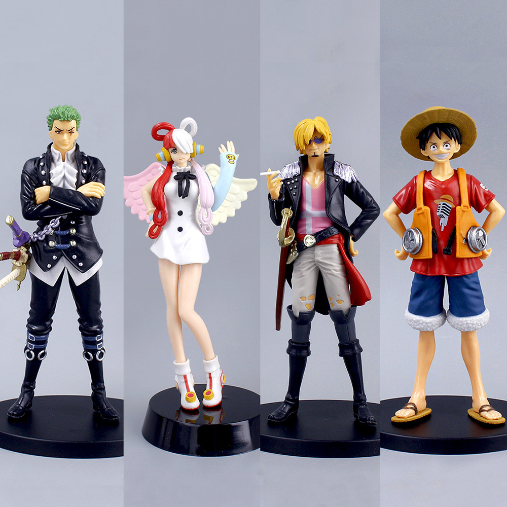 Large Size 20CM One Piece Theatrical Version RED Luffy Singer Uta Sanji ...