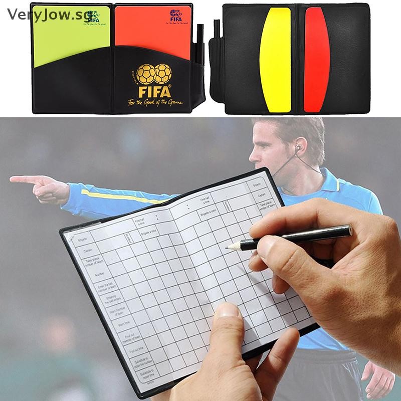 [VeryJow] Football Soccer Referee Card Sets Warning Referee Red and ...