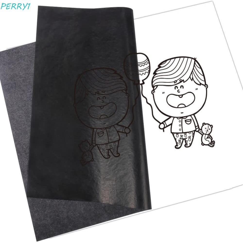 PERRY1 Carbonless Copy Paper, One-side Drawing Reusable Carbon Paper ...