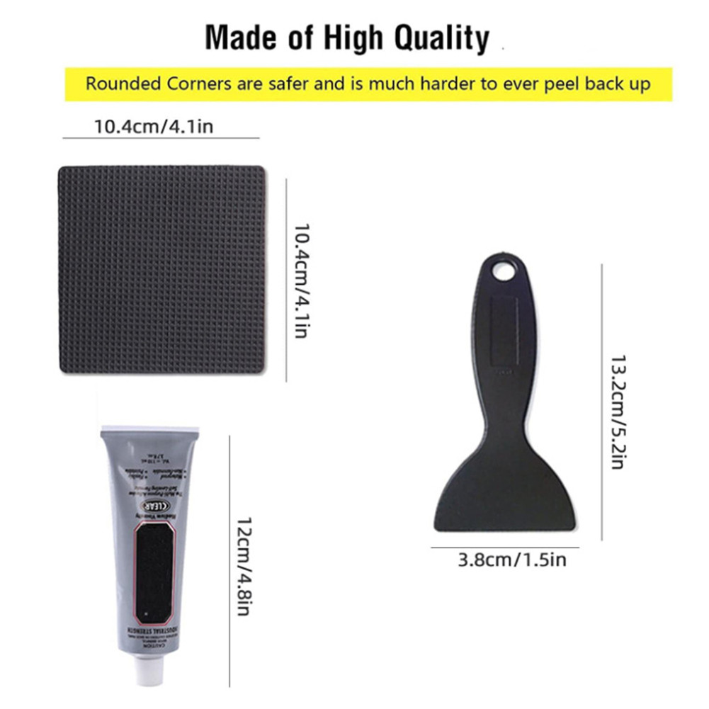 Trampoline Mat Repair Set Waterproof Trampoline Fix Repair Kit 4x4inch ...