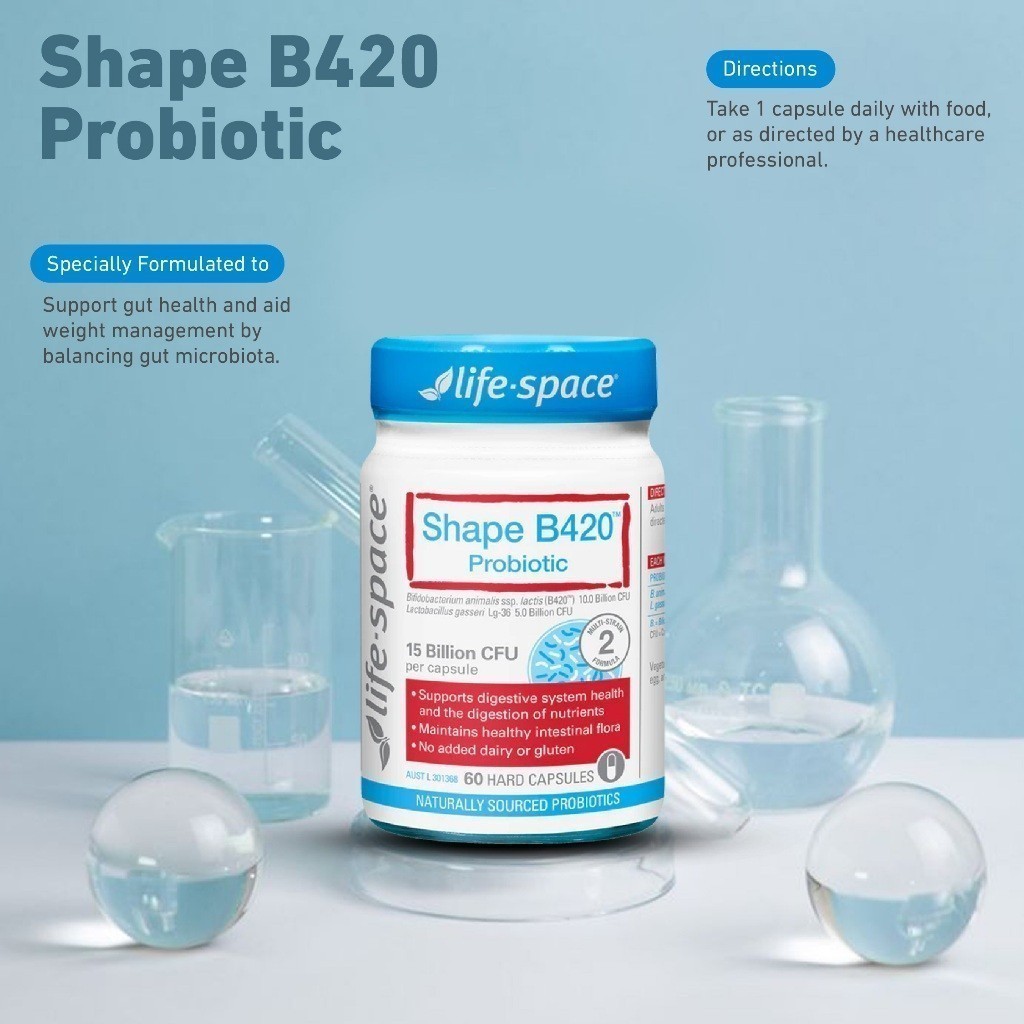 [Fast Shipping] Digestive Function Life Space Shape B420 Probiotic, 60 ...