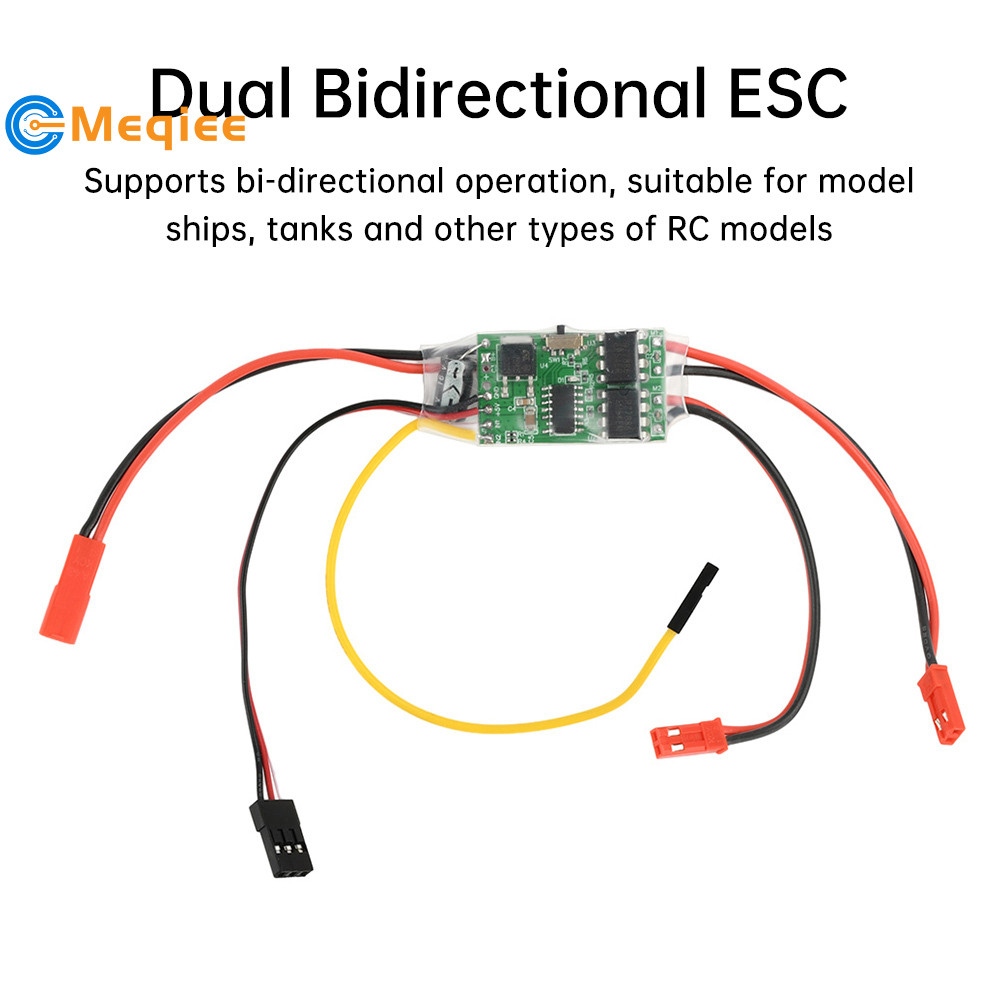 Dual-Channel Bidirectional Brushed ESC Module Speed Controller RC Model ...