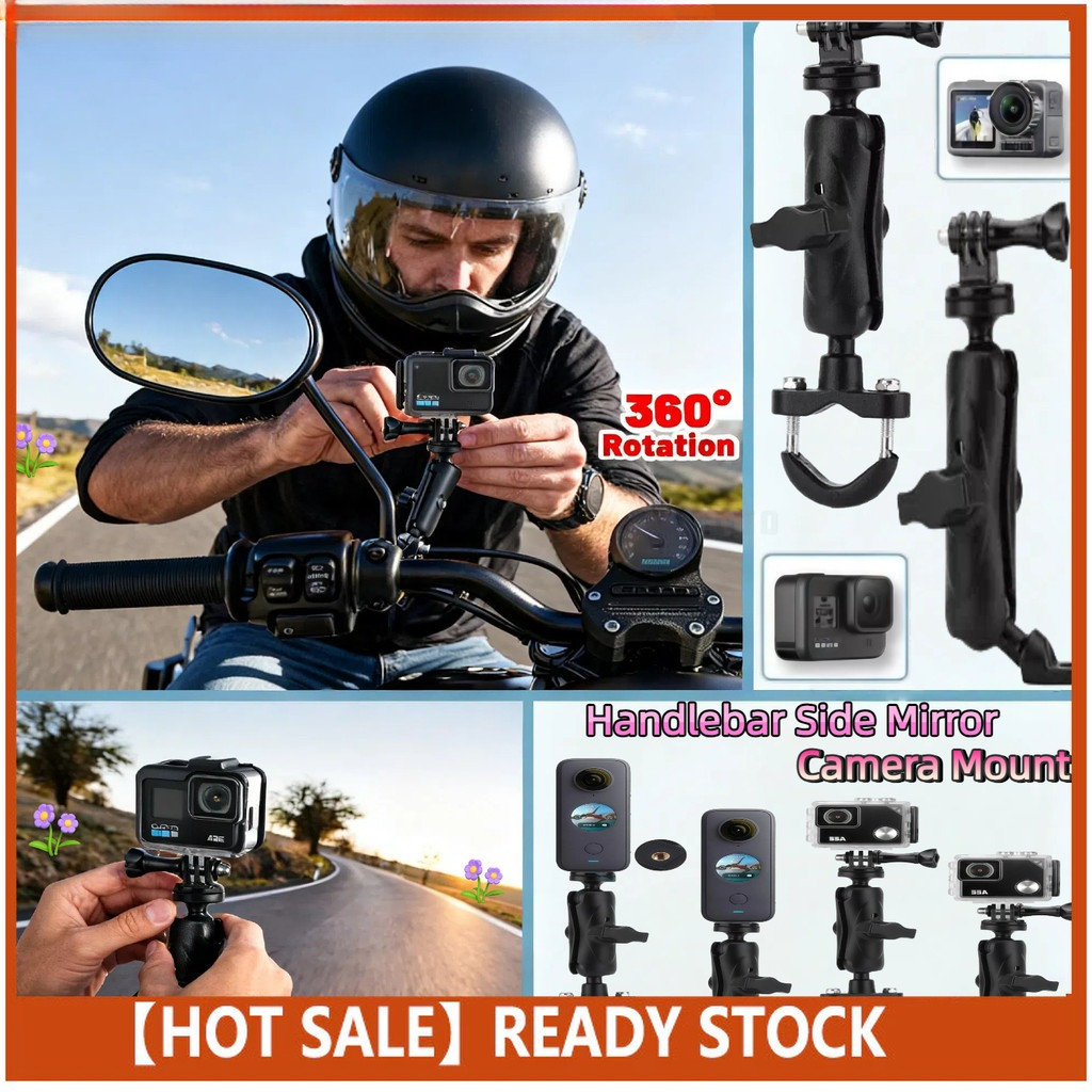 Pemegang Kamera Motosikal Motorbike Dash Cam and Action Camera Holder ...