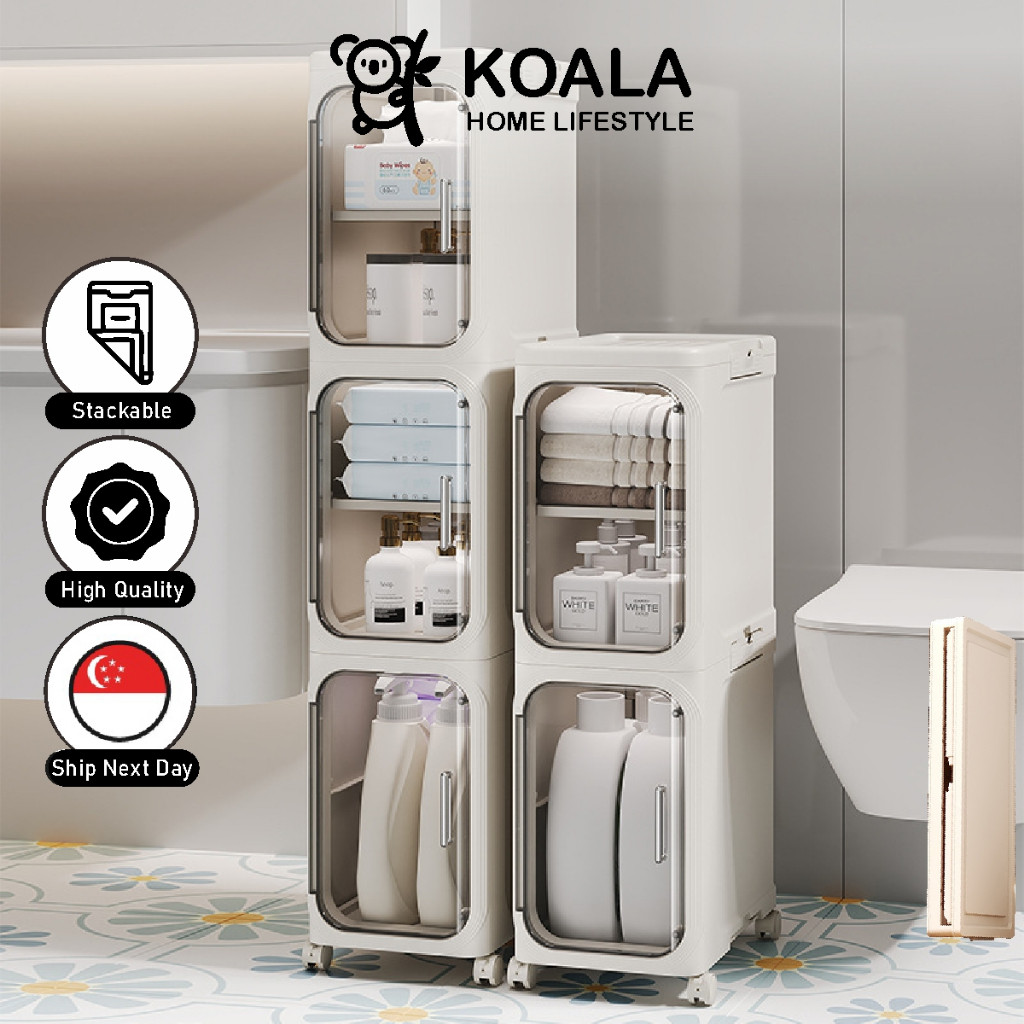 🇸🇬Koala Home🔥 Slim Cabinet/kitchen cabinet / Plastic Storage Drawers ...