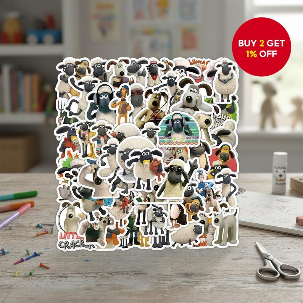 Super Invincible Headmaster Dog, Shaun the Sheep Cute Cartoon Stickers ...