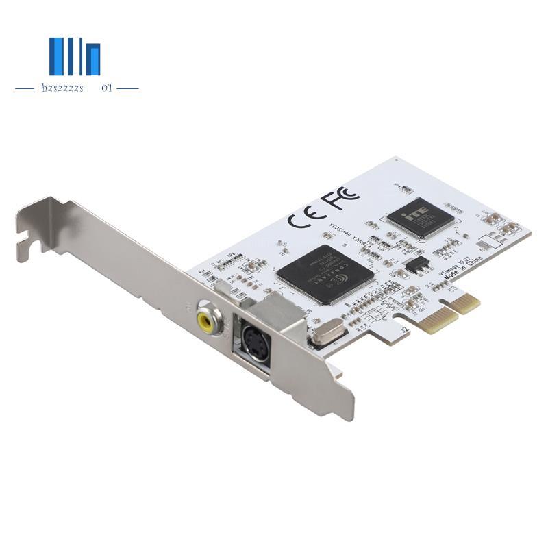 PCIE Expansion Card PCIE to AV Surveillance HD 640X480 Resolution Video ...