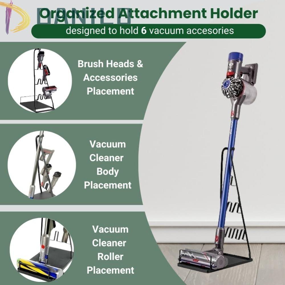 DANILO1 Vacuum Cleaner Storage Rack, Stable Iron Vacuum Cleaner Support ...