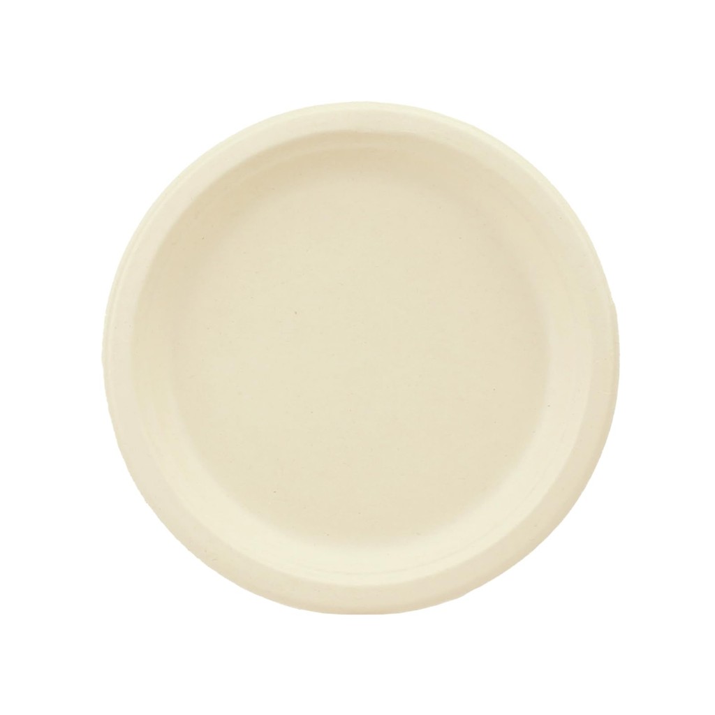 Disposable Paper Plates 18cm Bagasse – Eco-Friendly Heavy-Duty ...