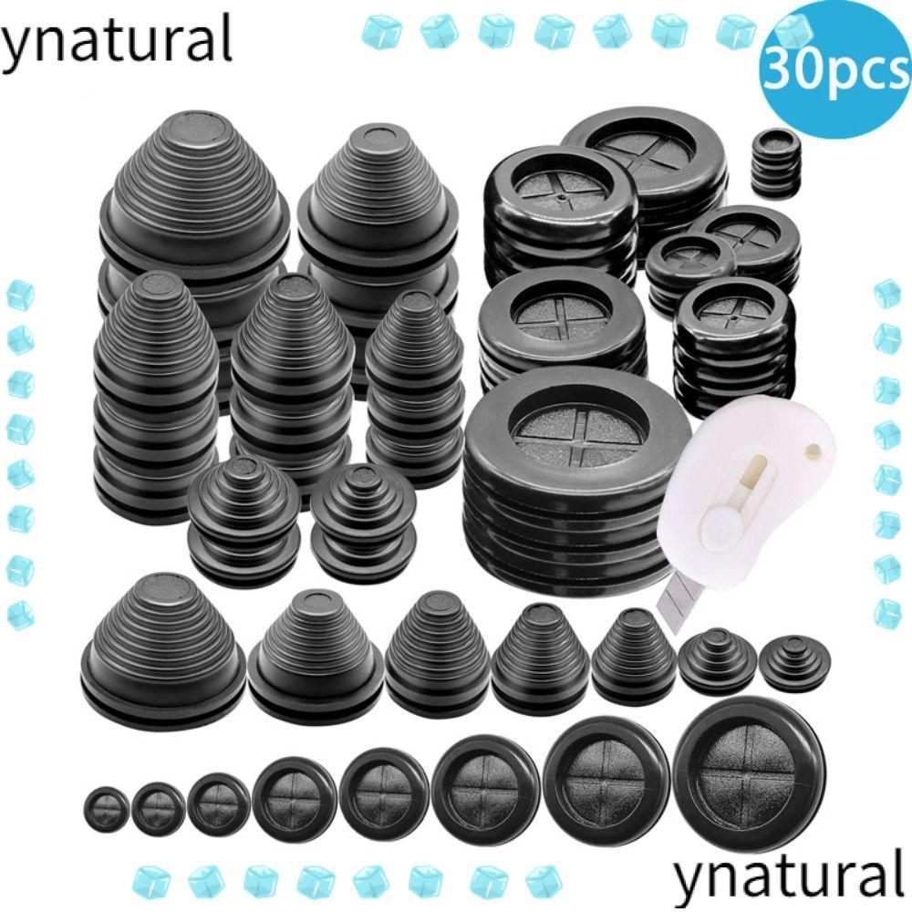 YNATURAL Firewall Solid Closed Hole Plug Kit, Round Tower Closed Rubber ...