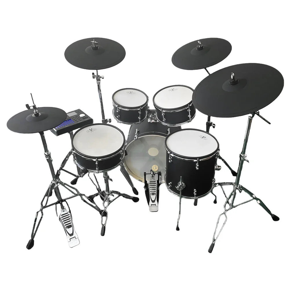 Matt Black Color Acoustic Feeling Electronic Drum Set Sales | Shopee ...