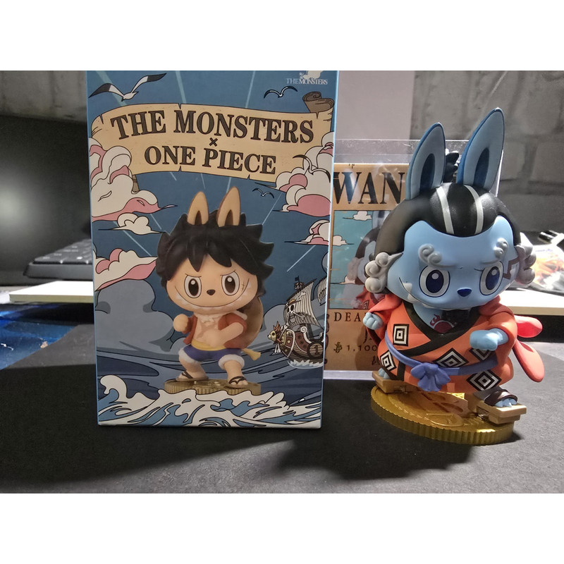 POP MART Labubu The Monsters x One Piece Series Jinbe Figure OPENED ...
