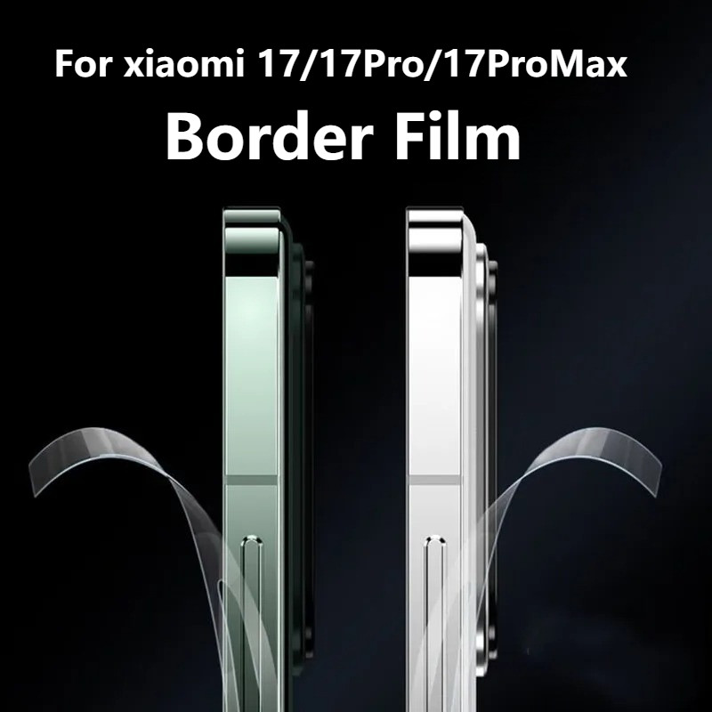 1-3Sets For xiaomi 17 Pro Max HD Clear Matte Frosted Border Frame Soft ...