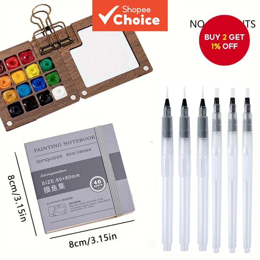 Mini Watercolor Painting Kit - Portable Artist Travel Painting Kit ...