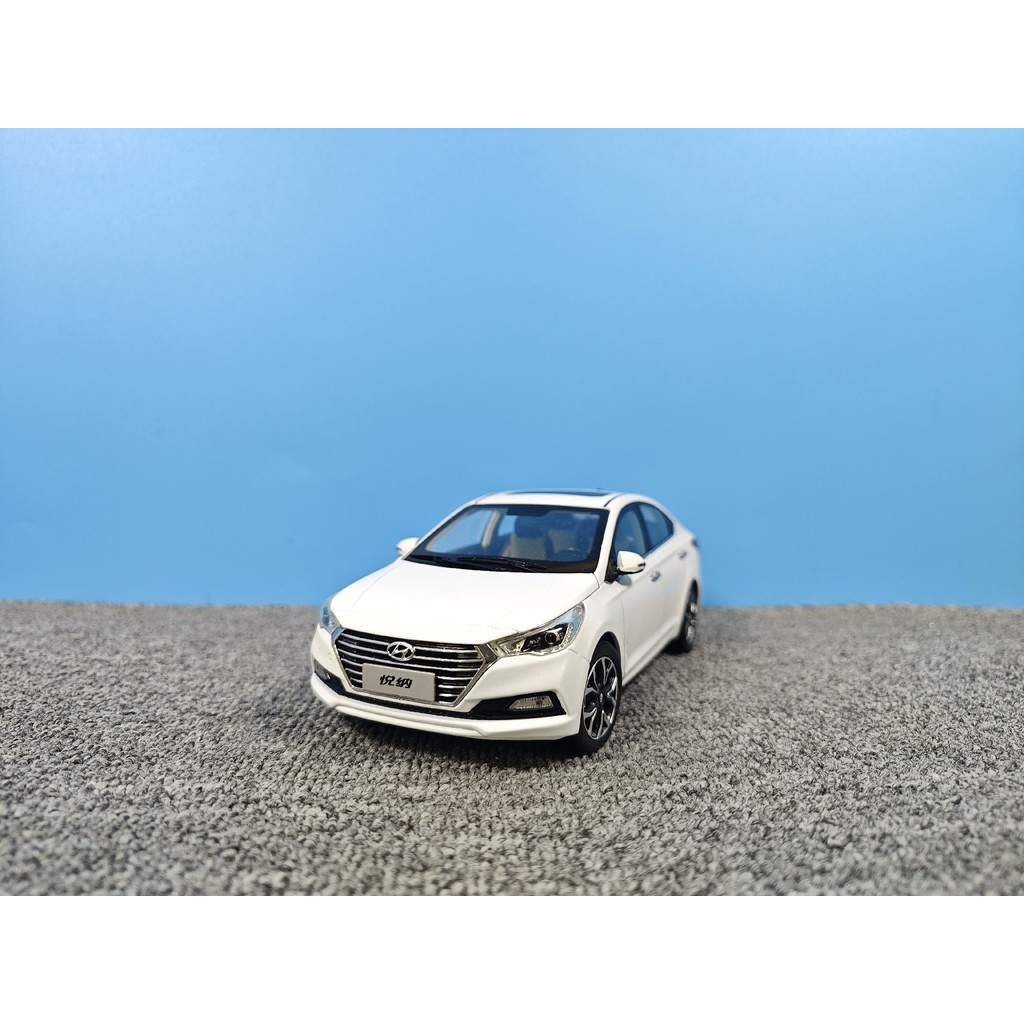 Beijing Hyundai Out-of-Print Enna Car Model 1: 18 Scale Pearl White ...