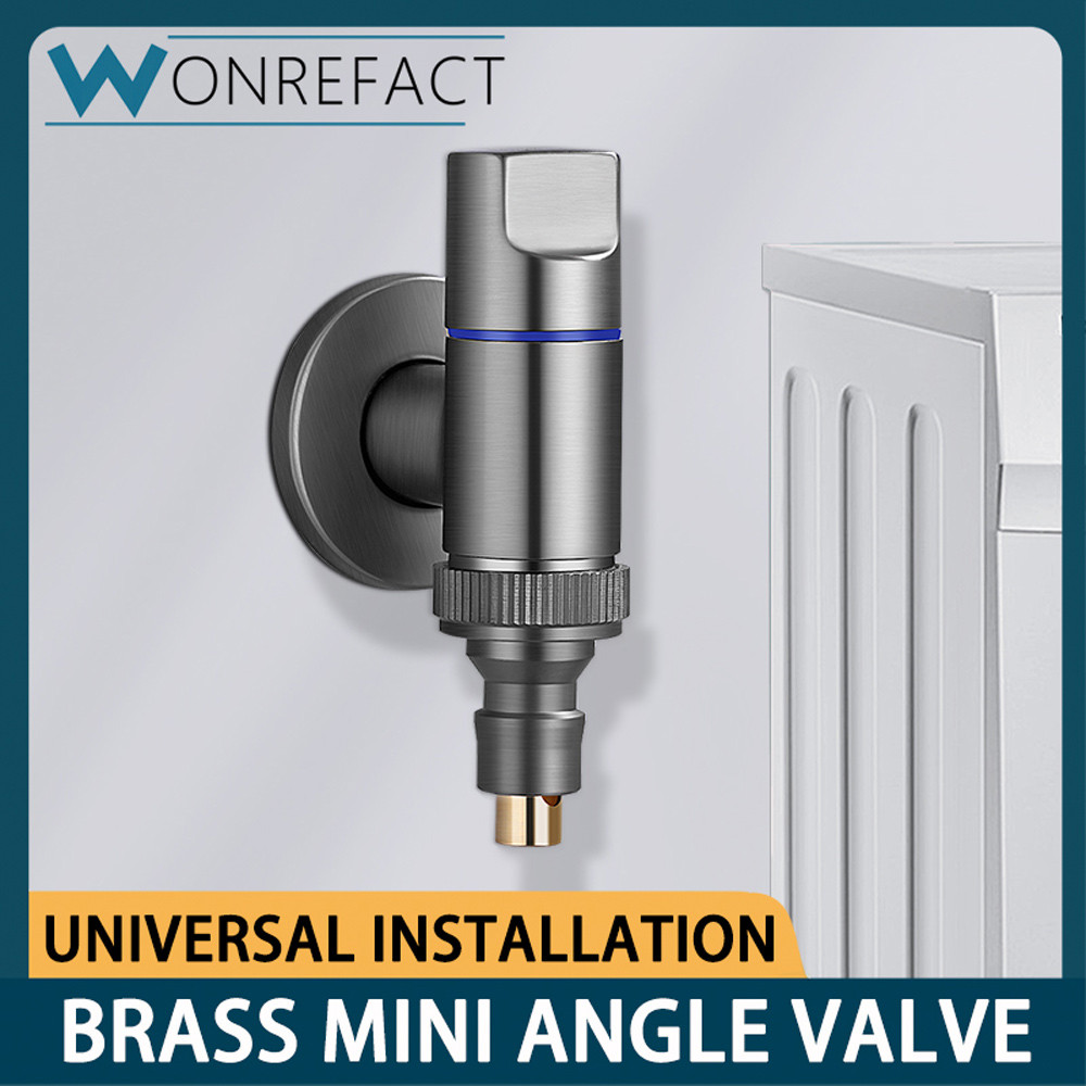 Dual Outlet Angle Valve 1 in 2 out Brass Double Control Switch Mini 3 ...