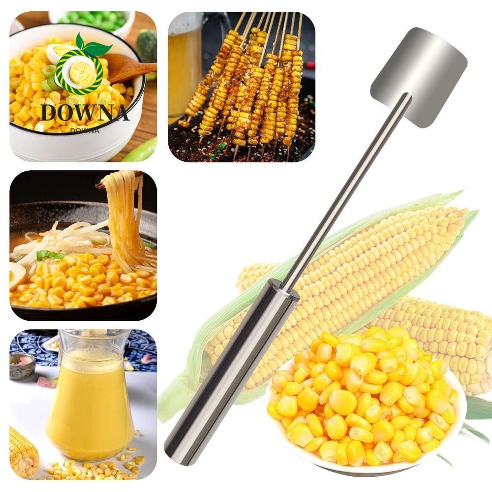 DOWNA Corn Stripper, Stainless Steel Quick Removing Corn Cob Peeler ...