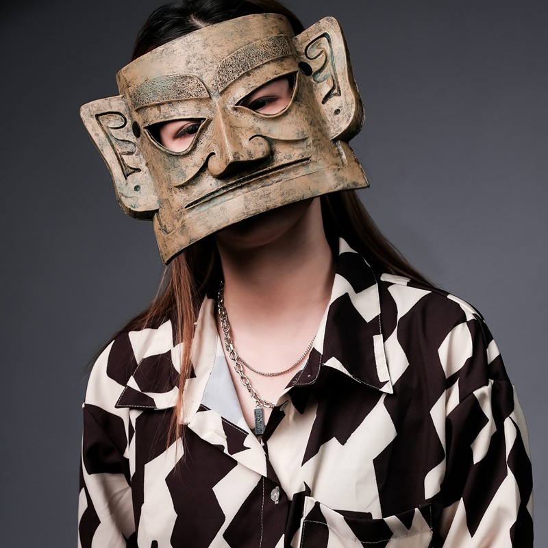 Ladies Influencer Mask Chinese Style Future et Samsung Pile Full Face ...